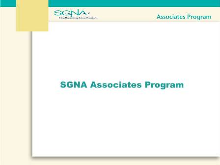 SGNA: Associates Bundle